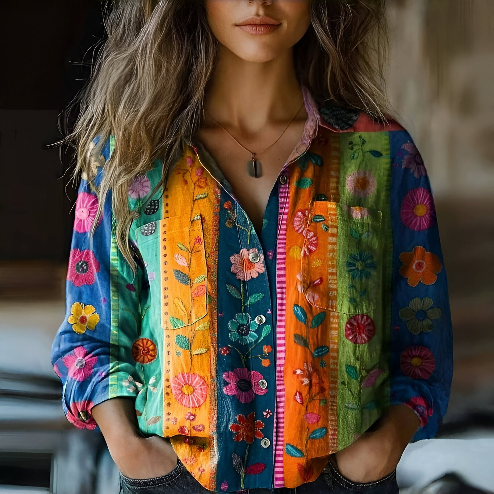 Romane | Colourful and Joyful Blouse – Arthur & Blanche London