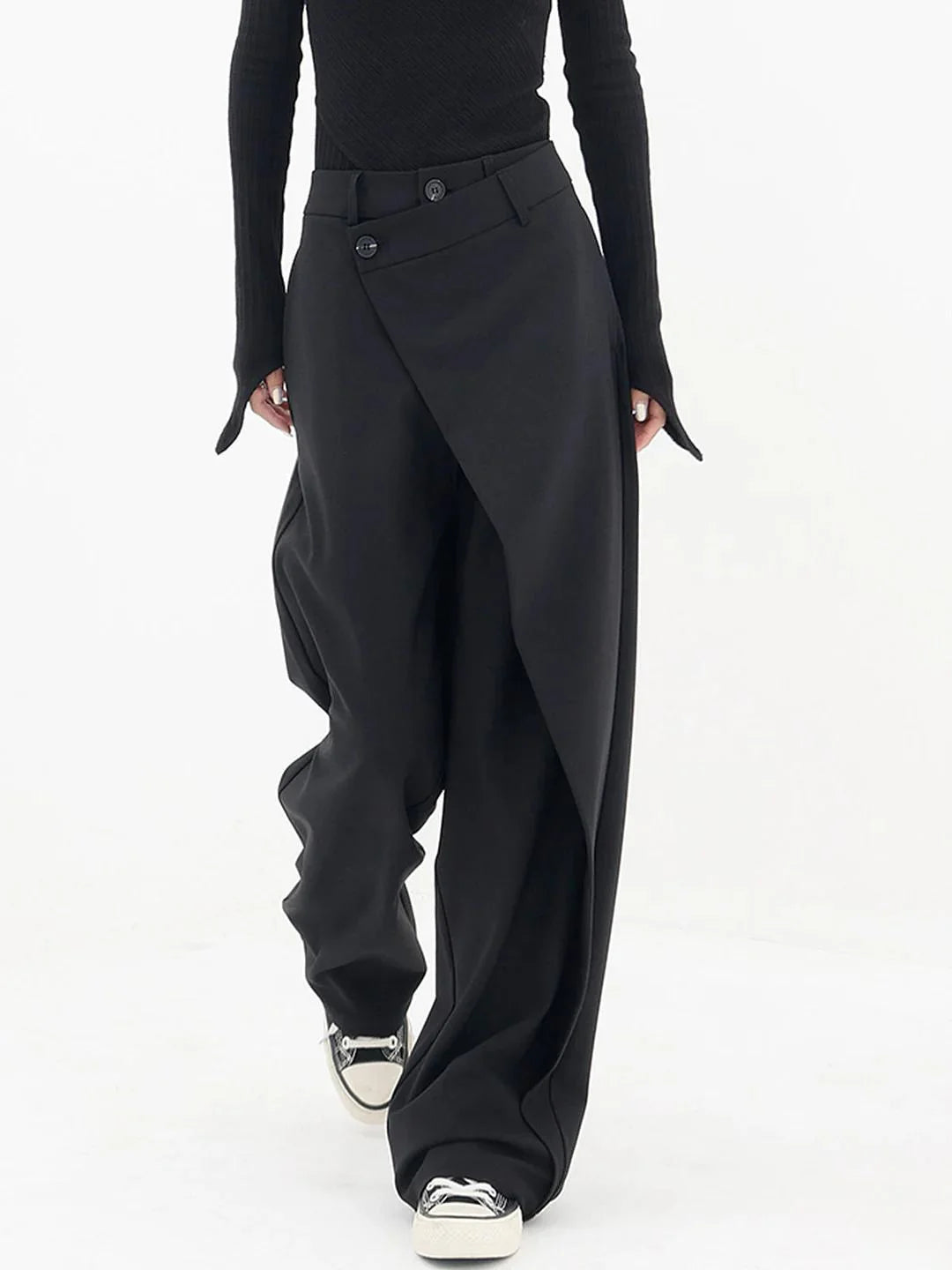 Claire™ | Asymmetric Baggy Trousers – Arthur & Blanche London