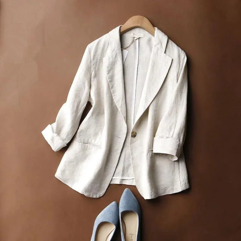 ALENA LINEN BLAZER – Arthur & Blanche London