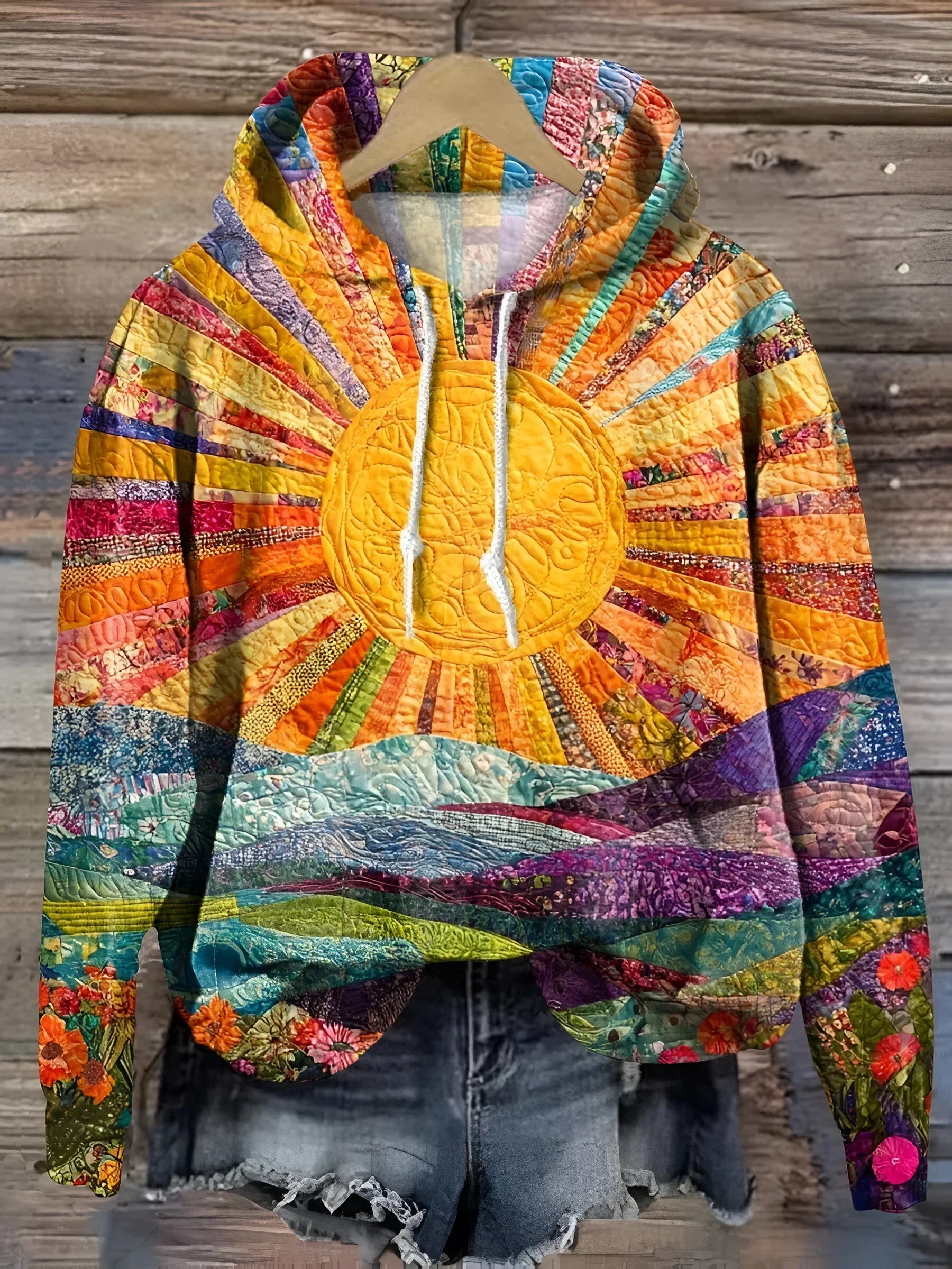 Judith | Hoodie with Sunrise Landscape – Arthur & Blanche London